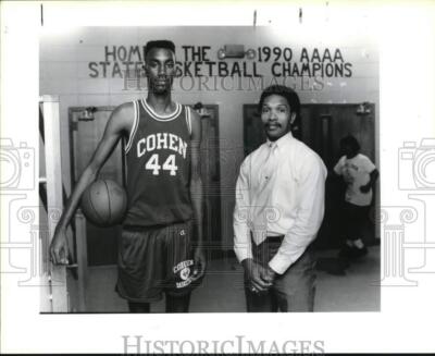 1991 Press Photo Duane Spencer and Alvin Gauthier of Cohn High School ...