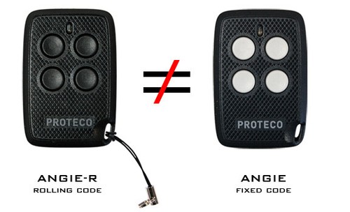 4 channel Proteco ANGIE remote control - fixed code, frequency 433,92 ...