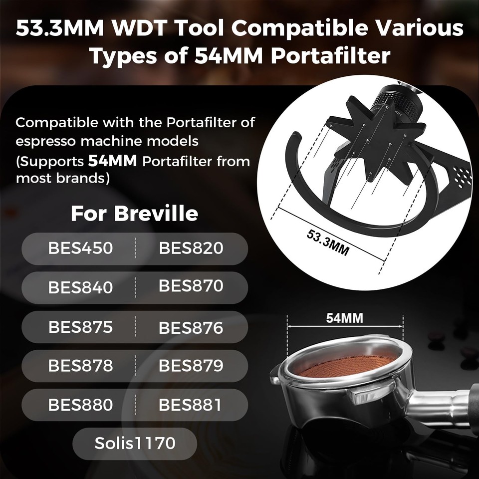 Mantis WDT Distribution Tool with Clean Brush, V3-54mm Espresso Stirrer for B... | eBay