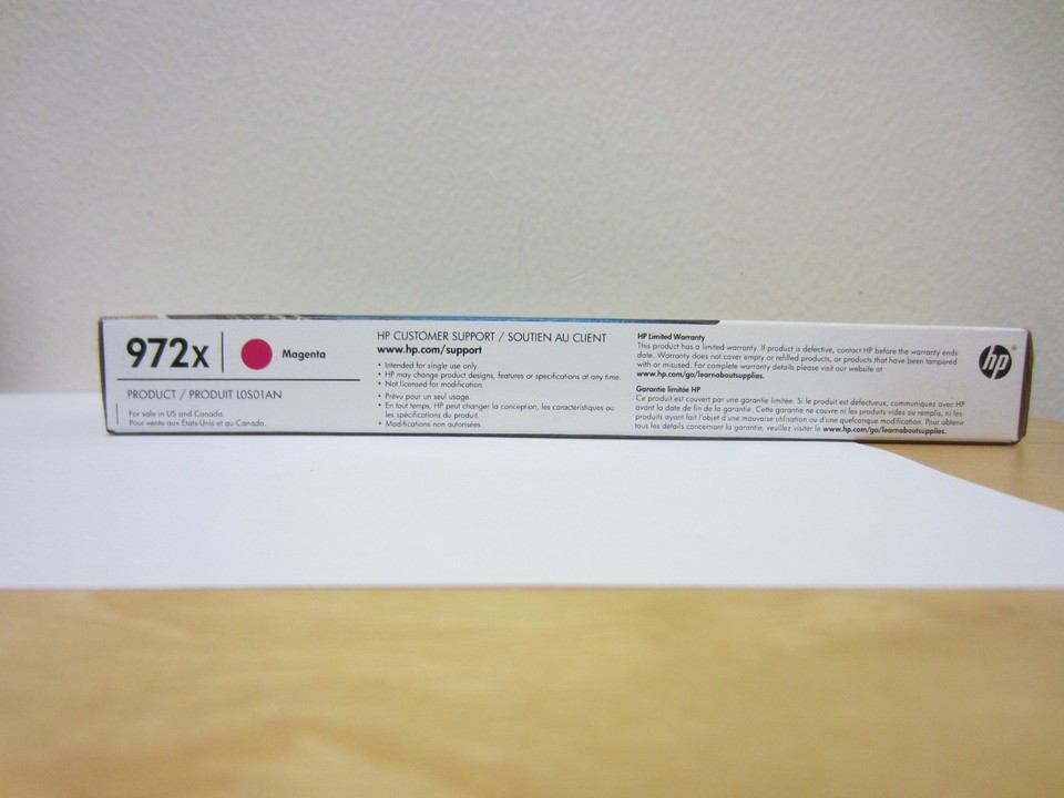 New Sealed Genuine HP 972X High Yield Magenta Ink PageWide Expires ...