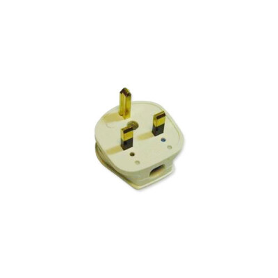MK T Shape 647WHI-NON Standard 13A Power Mains Plug Socket 3Pin UK ...