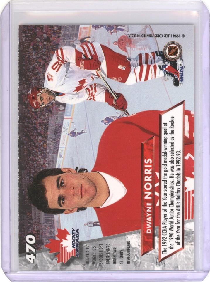 1993-94 Fleer Ultra #470 Dwayne Norris RC | eBay