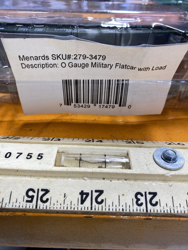 Rare New Sealed M1 Tank Army Flatcar Menards O Scale 279-3479 Free ...