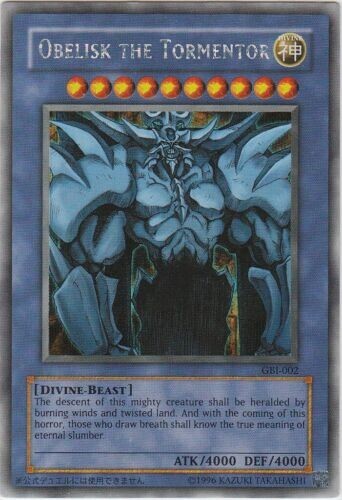 Obelisk The Tormentor GBI-002 Yu-Gi-Oh! Duel Monsters International ...