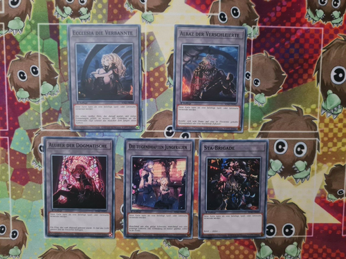 Yu-Gi-Oh! Spielmarken Set Albaz, Ecclesia, Aluber, Sta-Brigade Token ...