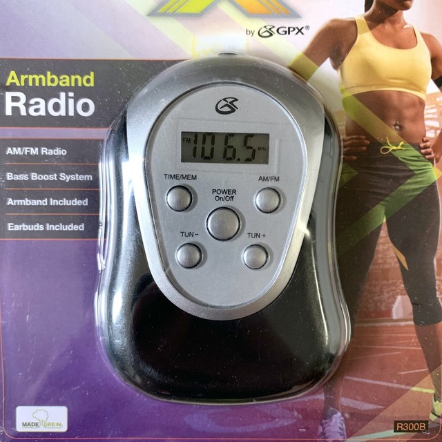 GPX R300B Portable AM/FM Armband Radio for sale online | eBay