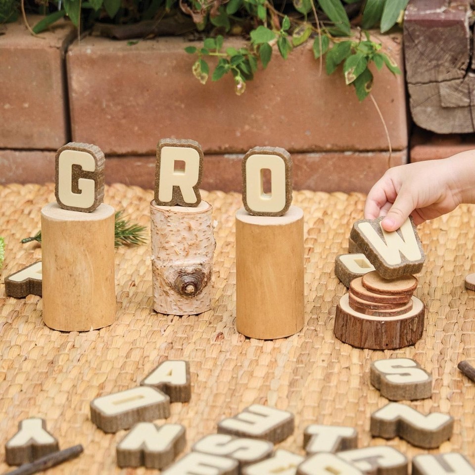 Kaplan Early Learning Bark Block Letters - 36 Pieces | eBay