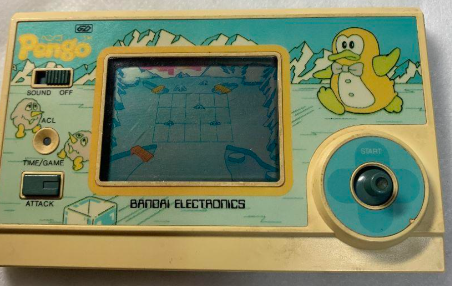 Pengo Bandai Game Watch LCD game console Handheld system with Batteries ...
