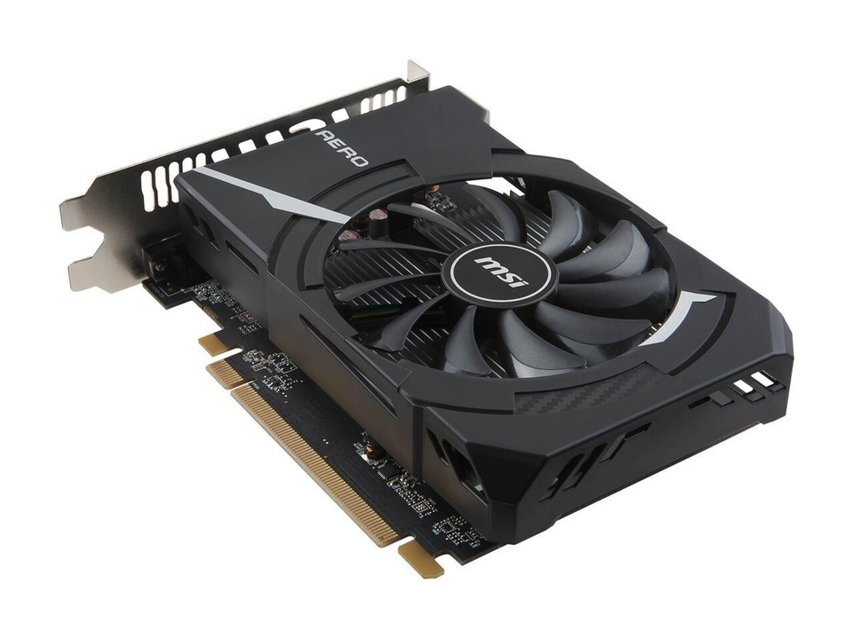MSI Radeon RX 550 4GB GDDR5 PCI E x16 (Uses x8) Video Card RX 550 AERO ...