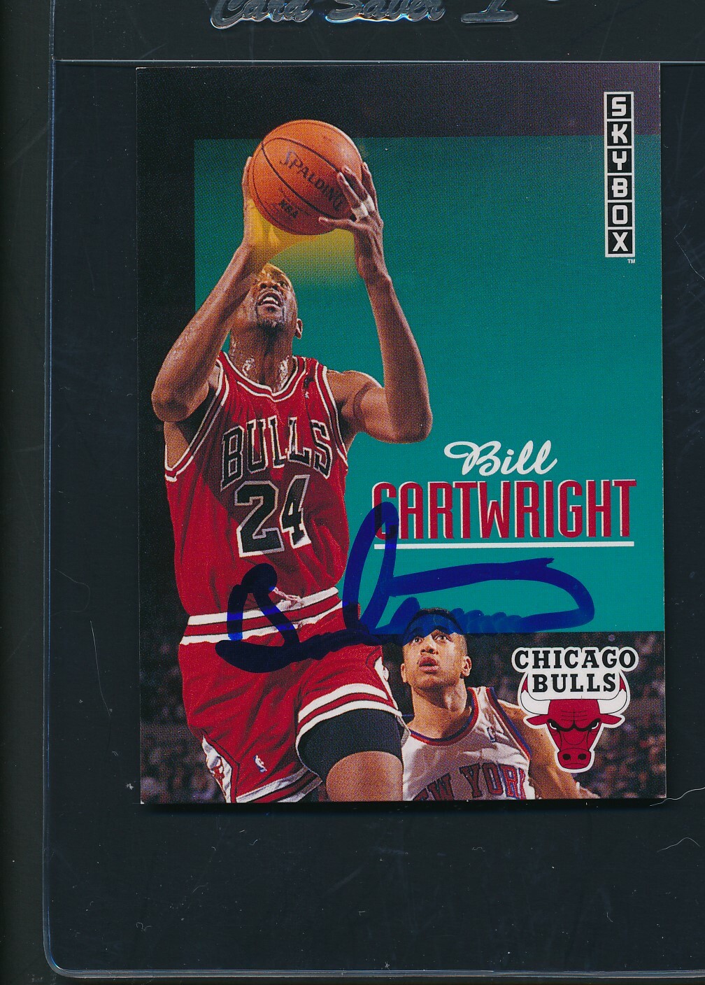 1992/93 Skybox #29 Bill Cartwright Bulls Signed Auto *4238 | eBay