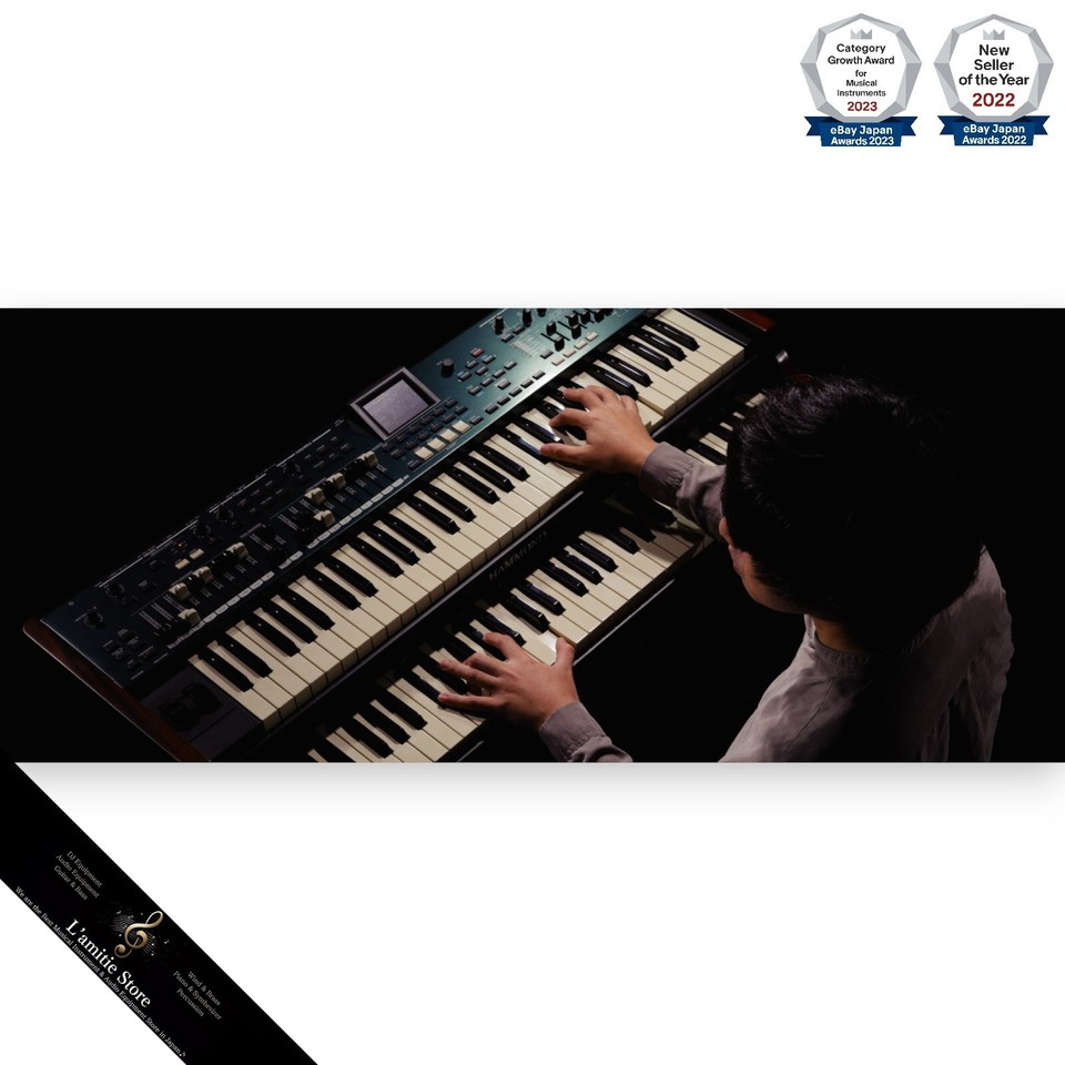 Hammond SKX PRO 61-Key Dual Manual Stage Keyboard Organ 3 Set Drawbars ...