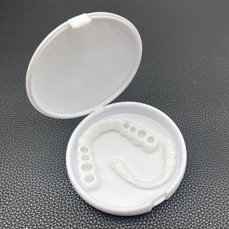 Snap On Bottom Upper Lower False Teeth Set Dental Veneers Dentures Fake ...