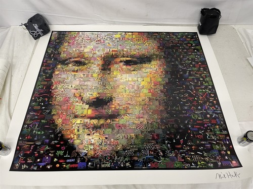 Neil Farkas 2005 "Mona Lisa" Mosaic Seriolithograph Print Signed 26-1/4 ...