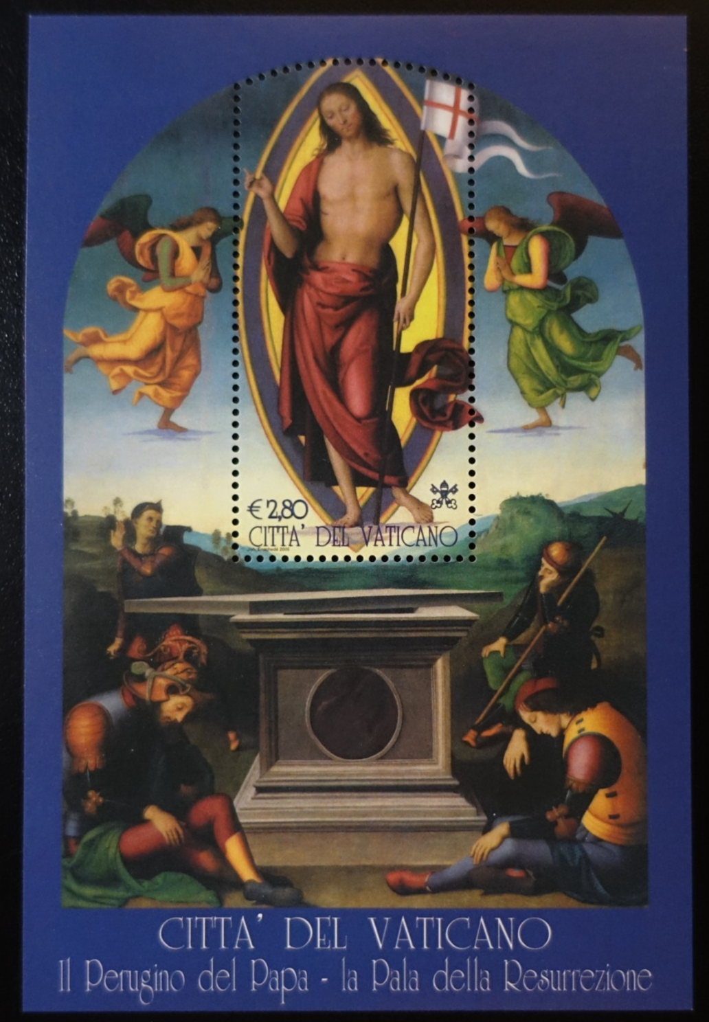 Briefmarken Aus Vatikan - Block Bogen Nr. 27 Le Pérugin Papst neuer ...