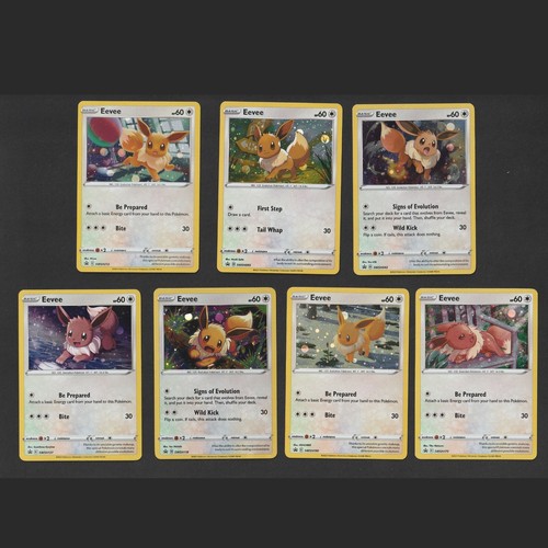 Pokemon EEVEE PROMO Complete SWSH 7 Card Set EEVEE Holo Promos | eBay