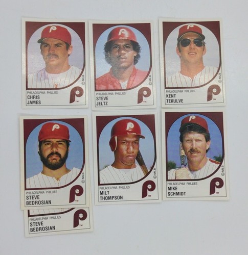 '88 Panini Stickers Philadelphia Phillies Team Lot Baseball Card 1988 ...