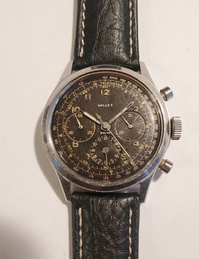 Vintage SS Gallet Multichron "Jim Clark" 3 Register Excelsior Park ...