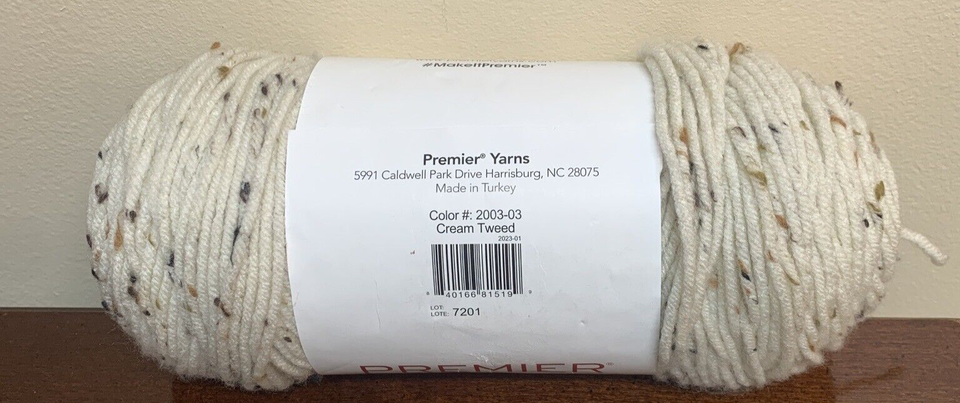 Premier Basix Tweed Yarn Color Cream Tweed 2003-03 260 yards | eBay