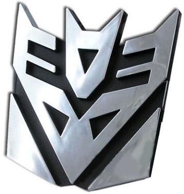 3D Aluminum Logo Transformers Decepticons Megatron Self Adhesive Car ...