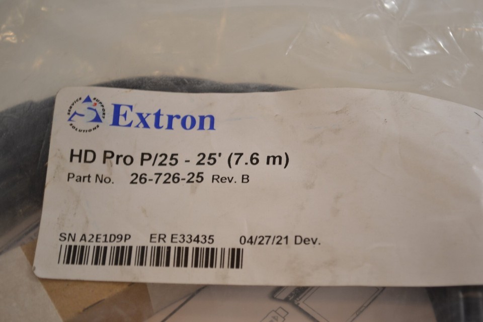 EXTRON HD Pro Plenum Series P/25 - 25’ (7.6 m) 26-726-25 | eBay