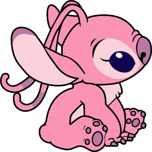 Colourful Pink Stitch Angel Wall Art Bedroom Nursery Decor Vinyl ...