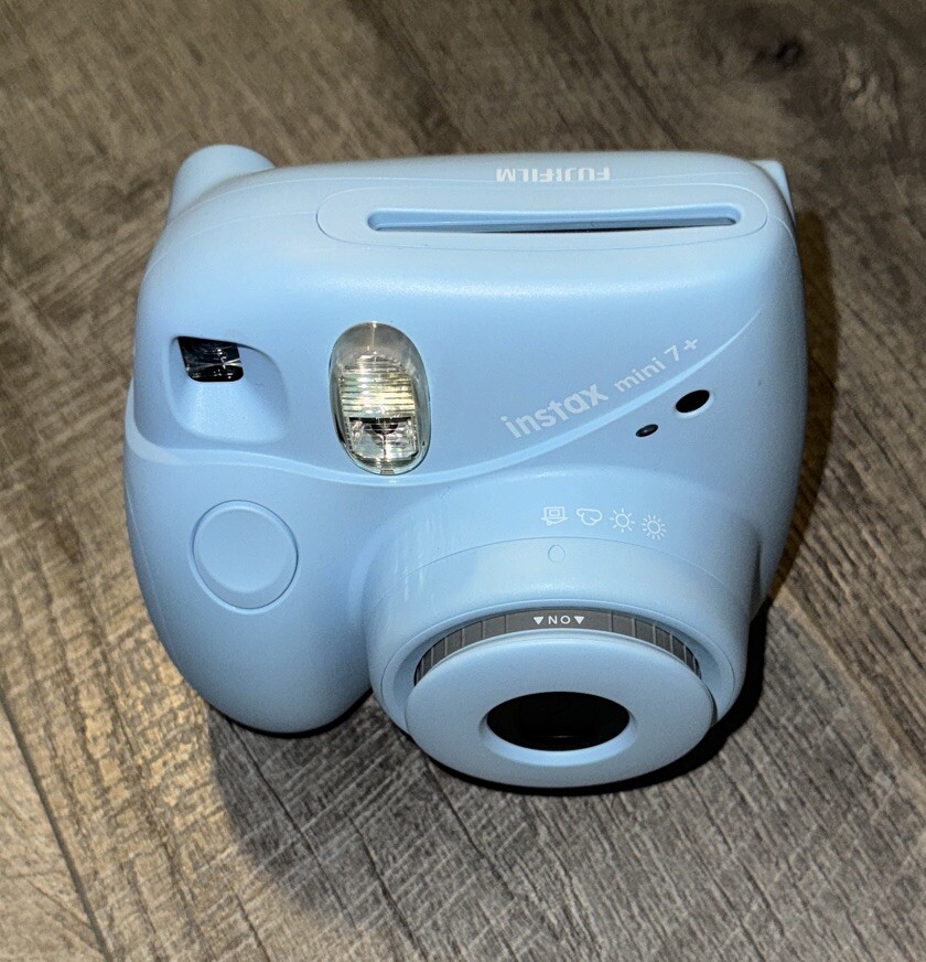 Fujifilm Instax Mini 7+ Instant Camera - Light Blue w/ 1 - 10 Sheet ...