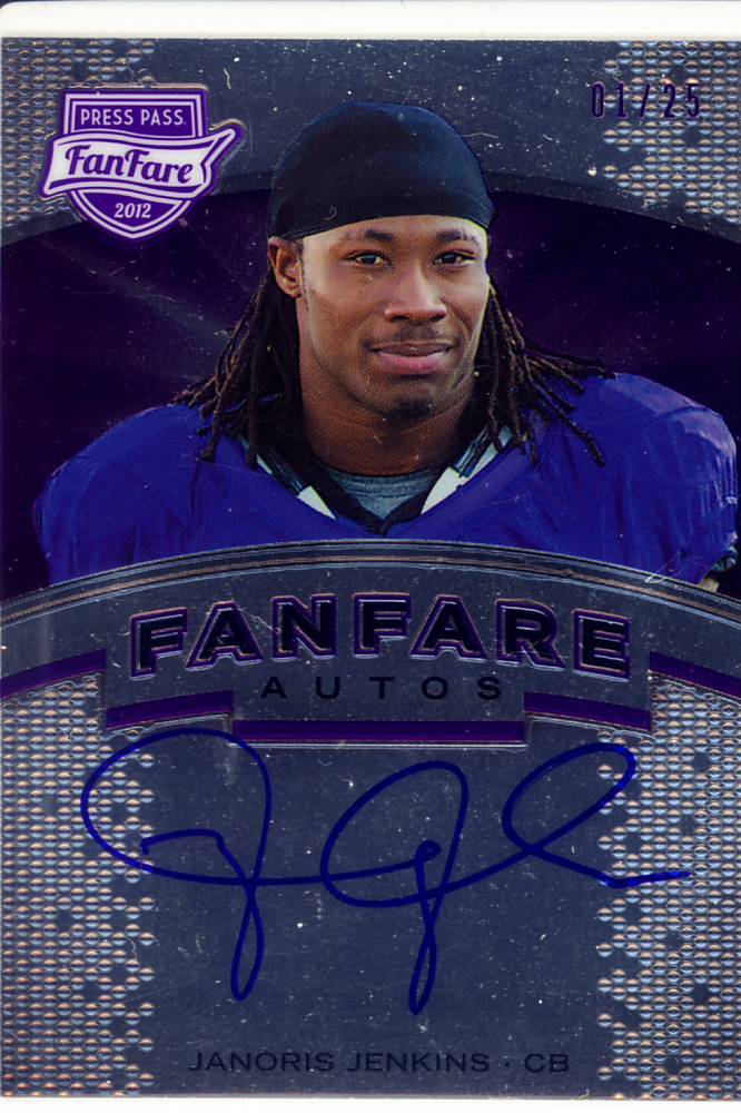 janoris jenkins rc rookie draft auto giants gators north alabama ...