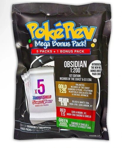 New Pokerev Obsidian Pack 7.0 - 5 Booster Packs + 1 Mega Bonus Pack ...