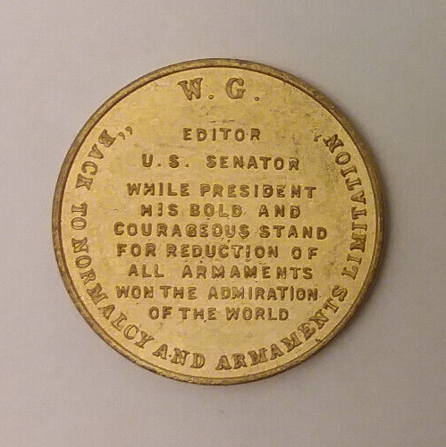 Warren G. Harding 29th President Coin Medal Token 25mm | eBay