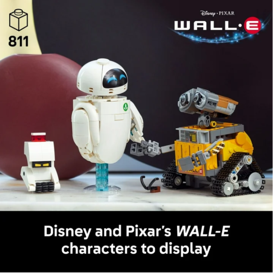 LEGO Disney & Pixar Wall-E & EVE Building Set for Adults, 43279, Ages ...