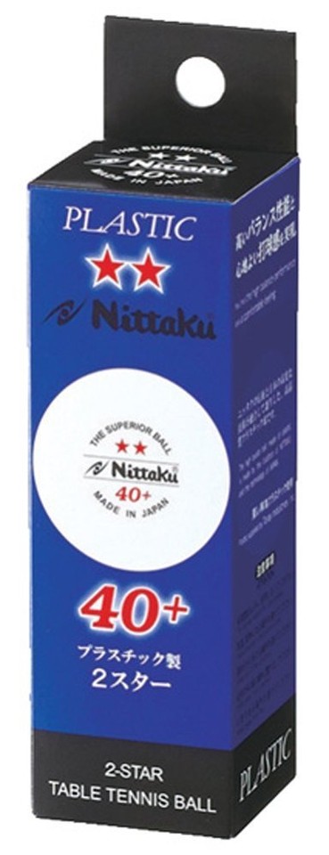 Nittaku 3pieces 2-Star 40+ NB-1320 Table Tennis Balls Plastic Ball Made in JAPAN | eBay