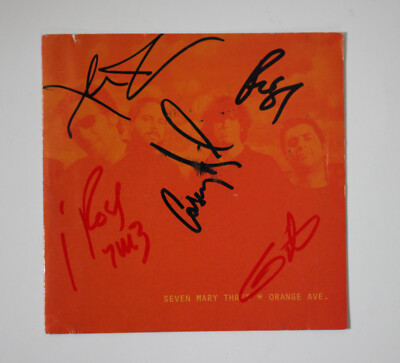 Autographed Hand Signed Band SEVEN MARY THREE CD Booklet "Orange Ave ...
