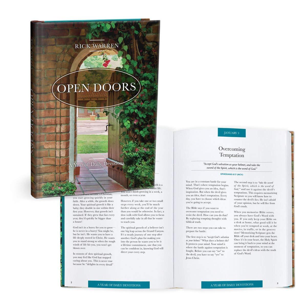 Open Doors: A Year of Daily Devotions by Rick Warren (hardcover) | eBay