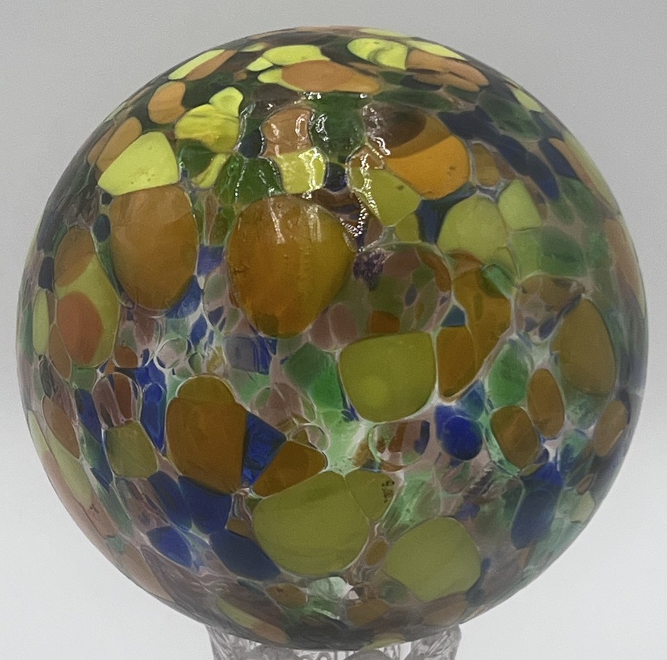 Hand Blown Art Glass Orb Decorative Piece Mexico | eBay