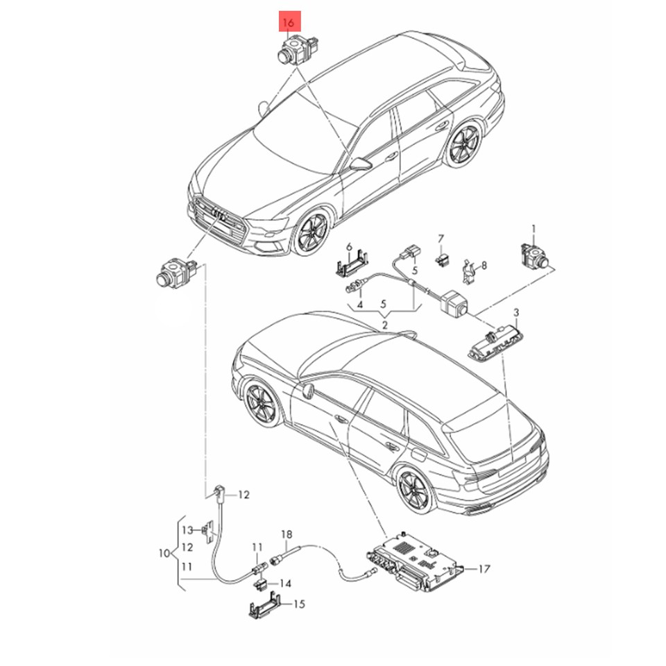 Specchietto retrovisore lato anteriore 360° surround view camera per ...