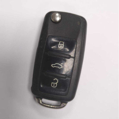 GENUINE VOLKSWAGEN 3 BUTTON REMOTE FLIP KEY FOB GOLF POLO ETC TESTED ...