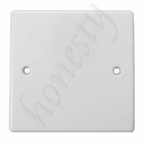 White Plug Electric Mains Spare Wall Switch Socket Single Blanking ...