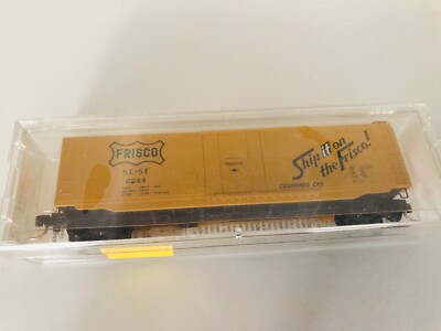 N Scale Micro Trains Line 32060 Frisco Yellow Box With Plug Door Rd#SL ...