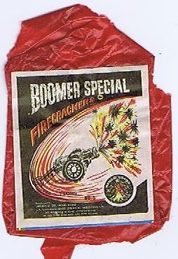 Boomer Special firecracker label 2"x2" Bango Brand Jebson & Co Hong ...