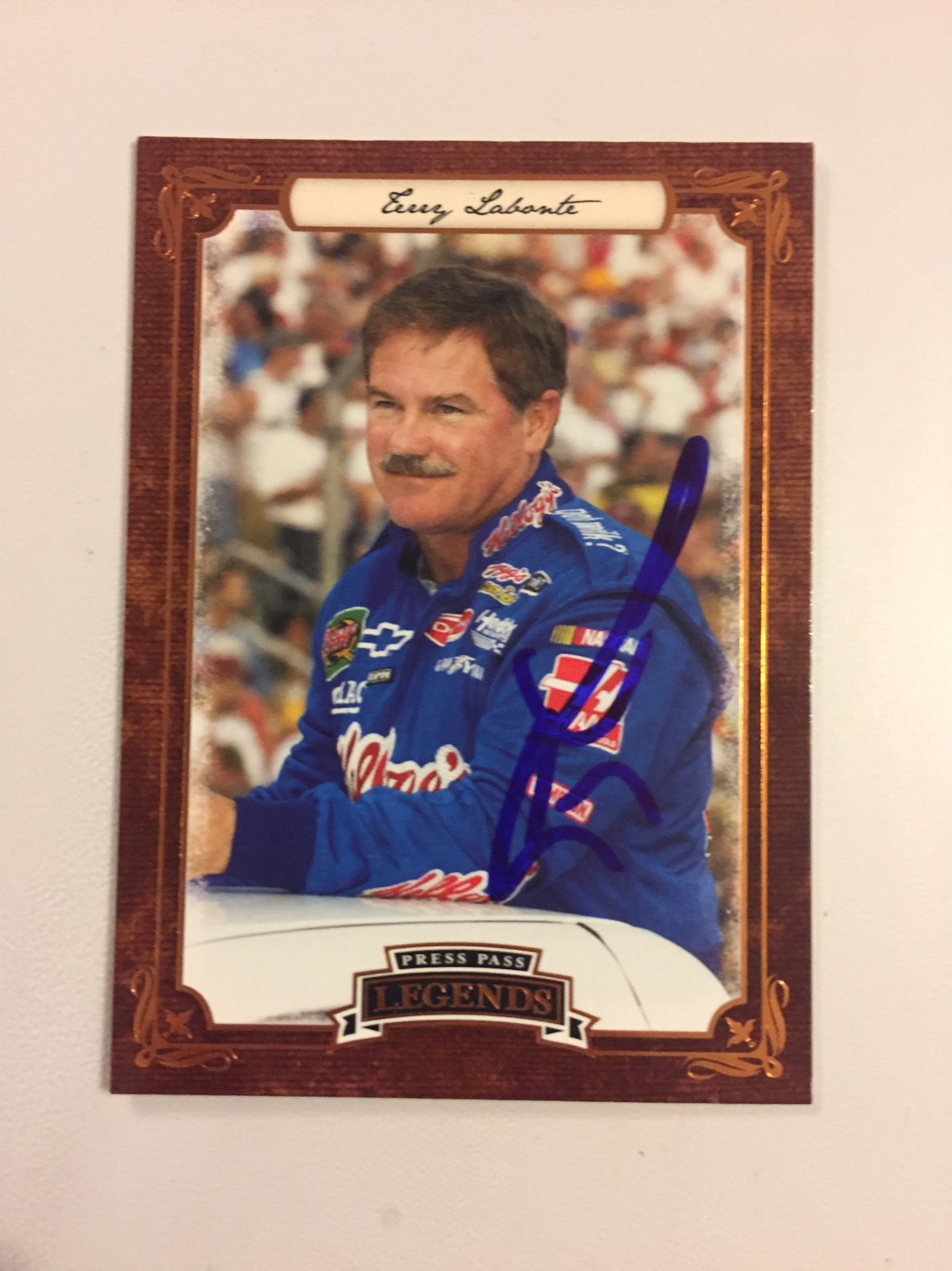 Terry Labonte signed press pass legends Card Autographed | eBay