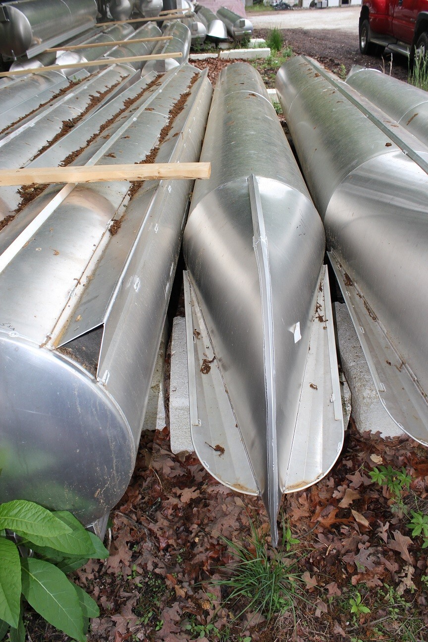 PONTOON LOGS, TUBES, FLOATS - 24 x 25" x 27" - 1 strake for RS - $1800 ...