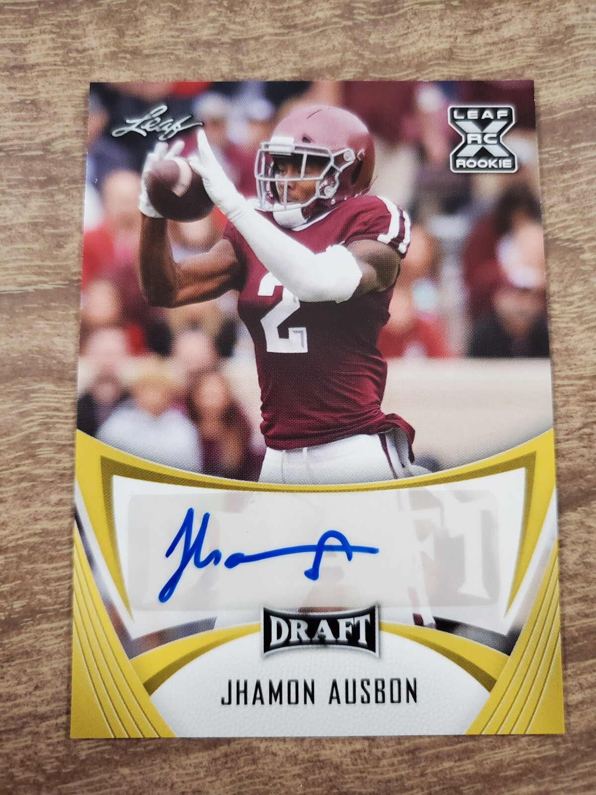 Jhamon Ausbon 2021 Leaf Draft Rookie Auto | eBay