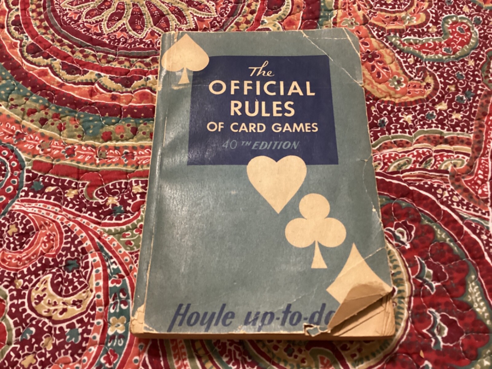 OFFICIAL RULES OF CARD GAMES 40tTH EDITION, 1941 HOYLE WHITTMAN ...