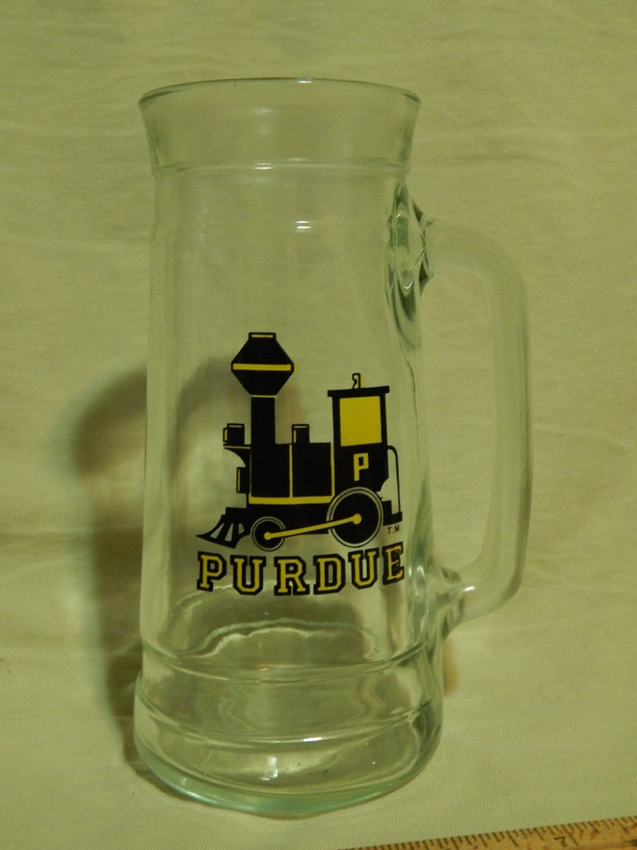 Purdue University "Go Boilermakers!" Large Beverage Glass Stein (FREE ...
