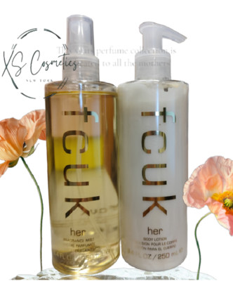 FCUK Her Body Lotion & Fragrance Mist Set (8.4oz Each) DUO - NEW | eBay