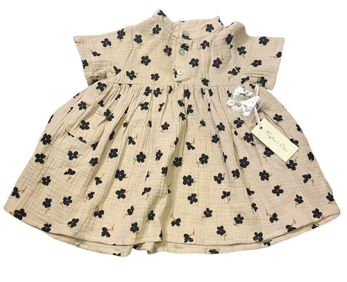 Rylee and Cru Winter Flower Esme Dress Cream Wheat Flower Size 3-6M NWT ...