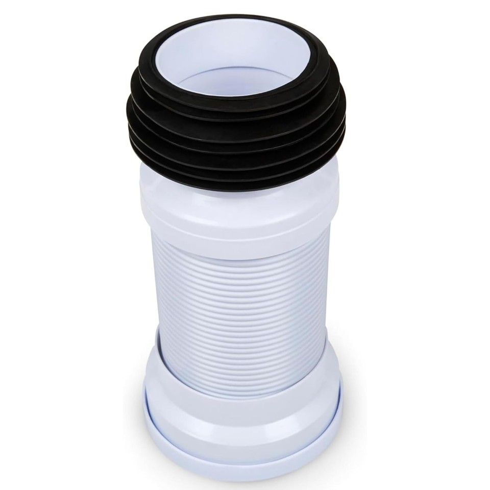 Flexible Toilet Pan Connector Universal WC-Flexi Waste Soil Pipe 300mm ...