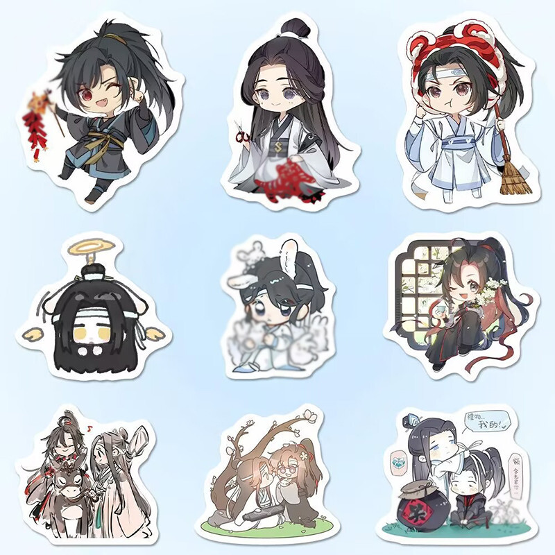 Cute Anime Mo Dao Zu Shi Wei Wuxian Lan Wangji Jiang Cheng 80pcs ...