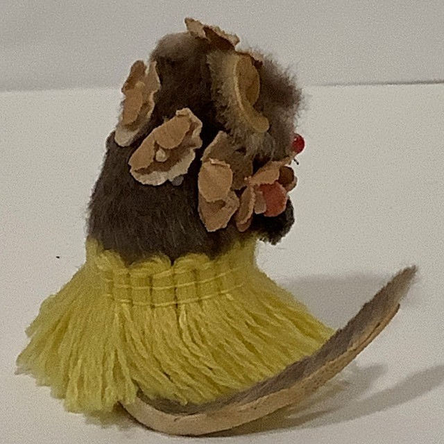 VINTAGE MINIATURE FUR MOUSE HAWAIIAN HULA GIRL 2" -ORIGINAL FUR TOYS ...