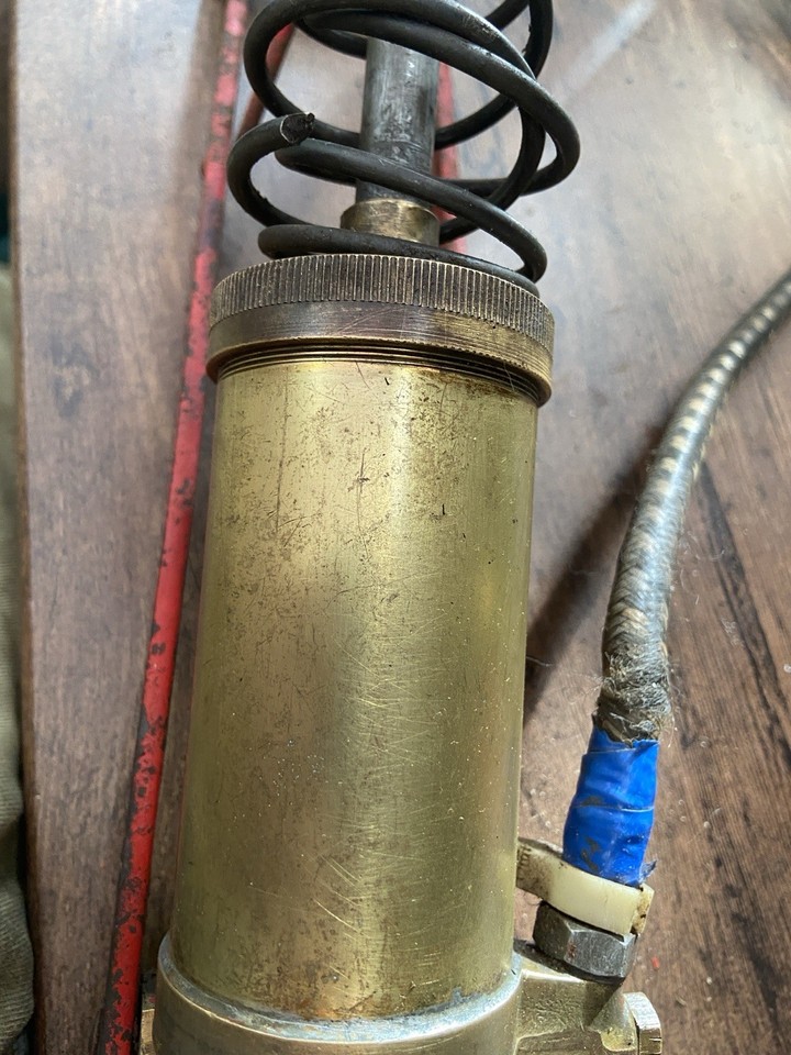 Vintage PCL Elf Foot Pump - With Pine Box | eBay UK